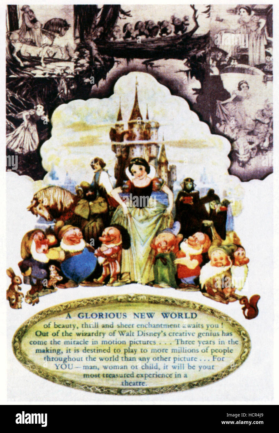 SNOW WHITE AND THE SEVEN DWARFS, bottom from left: Sneezy, Happy ...