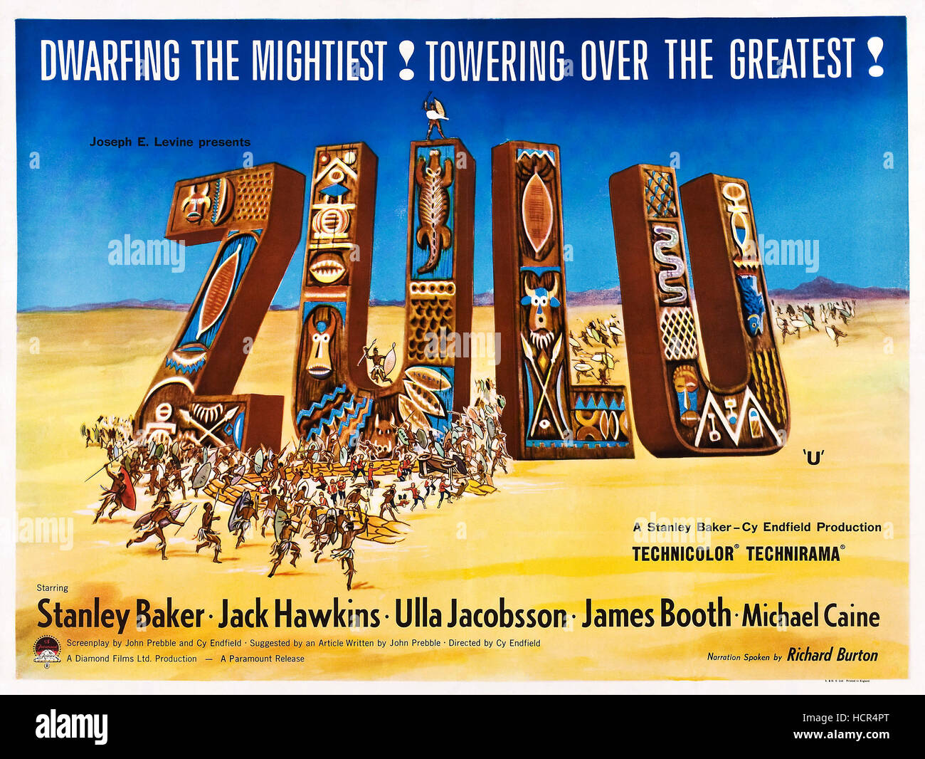 ZULU, British poster, 1964 Stock Photo - Alamy