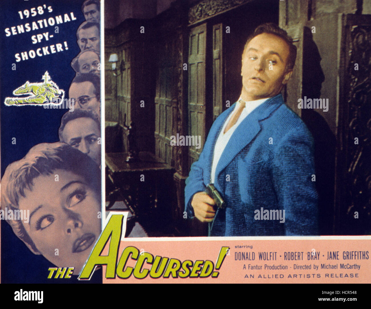 THE ACCURSED, (aka THE TRAITOR), left border: Jane Griffiths, inset ...