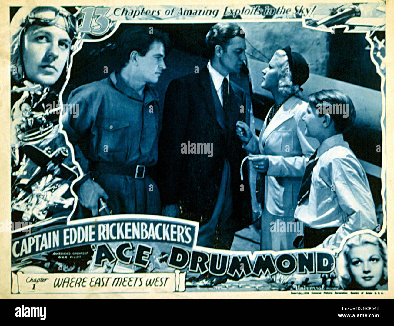 ACE DRUMMOND, chapter 1, Where East Meets West, US lobbycard, Noah ...