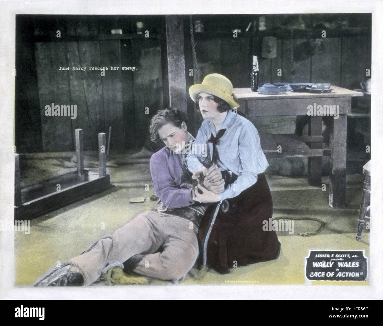 ACE OF ACTION, from left: Wally Wales, Alma Rayford, 1926 Stock Photo ...
