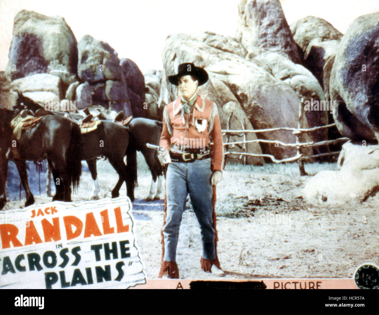 ACROSS THE PLAINS, Jack Randall, 1939 Stock Photo - Alamy