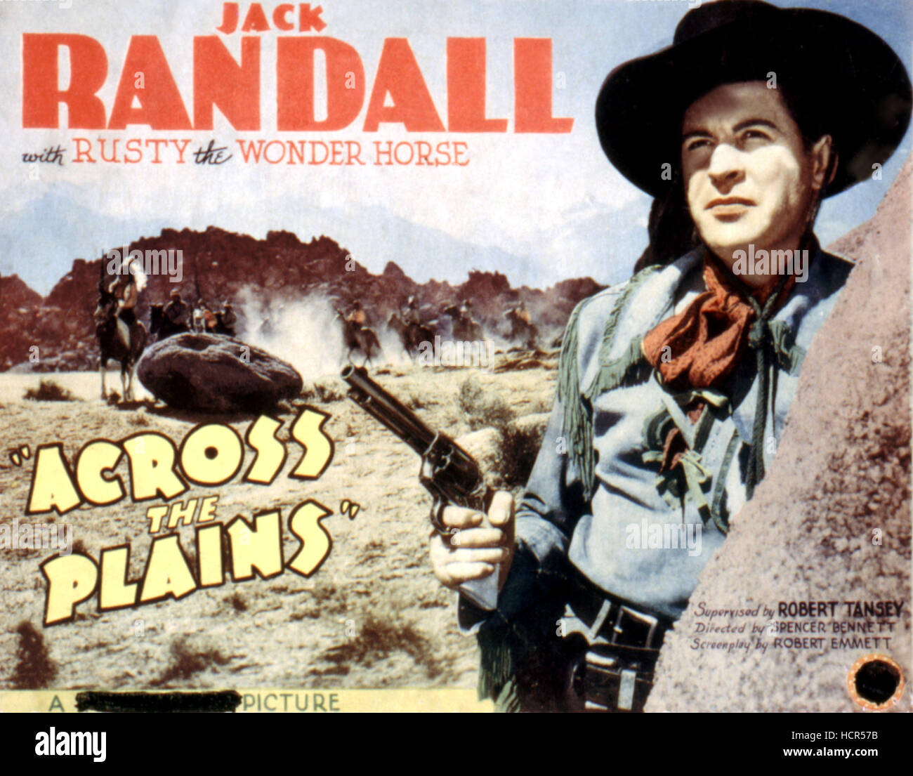 ACROSS THE PLAINS, Jack Randall, 1939 Stock Photo - Alamy