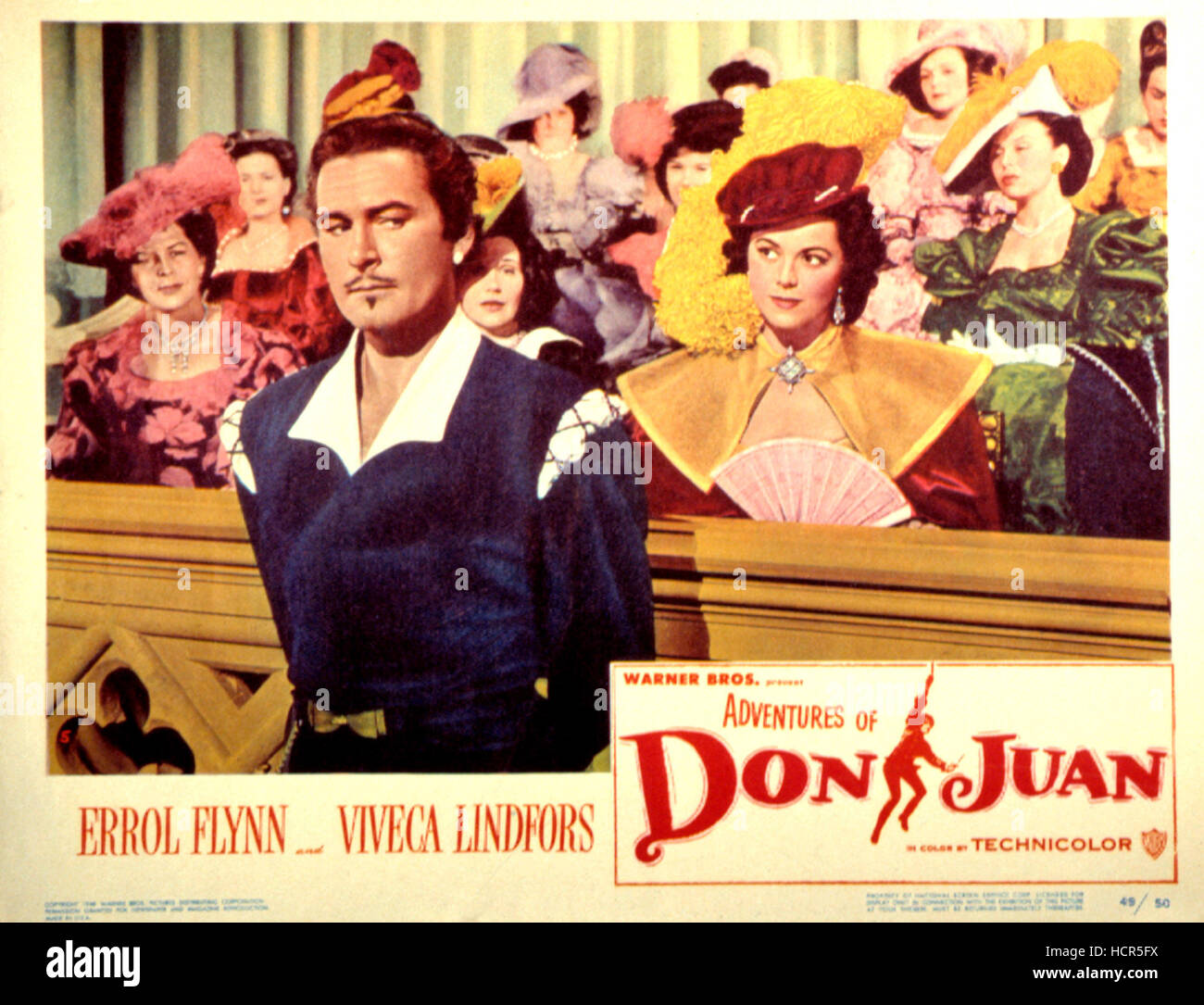 ADVENTURES OF DON JUAN, Errol Flynn, Viveca Lindfors, 1949 Stock Photo ...