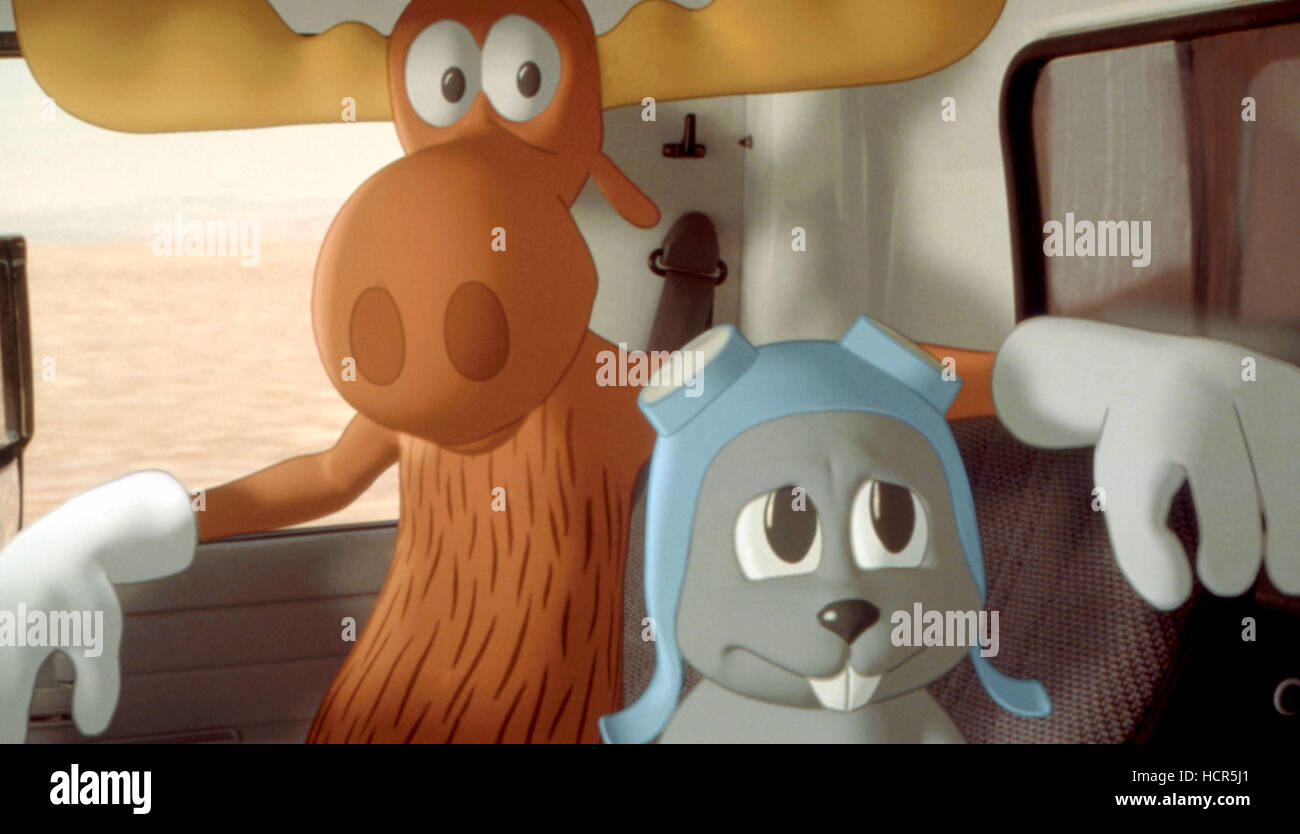 THE ADVENTURES OF ROCKY AND BULLWINKLE, Bullwinkle, Rocky the flying ...