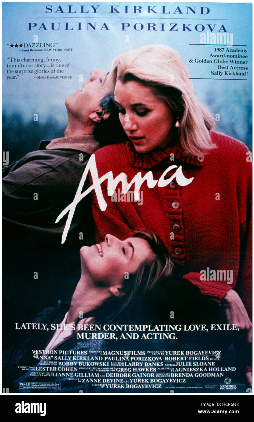 ANNA, US poster, from left: Robert Fields, Sally Kirkland, Paulina ...