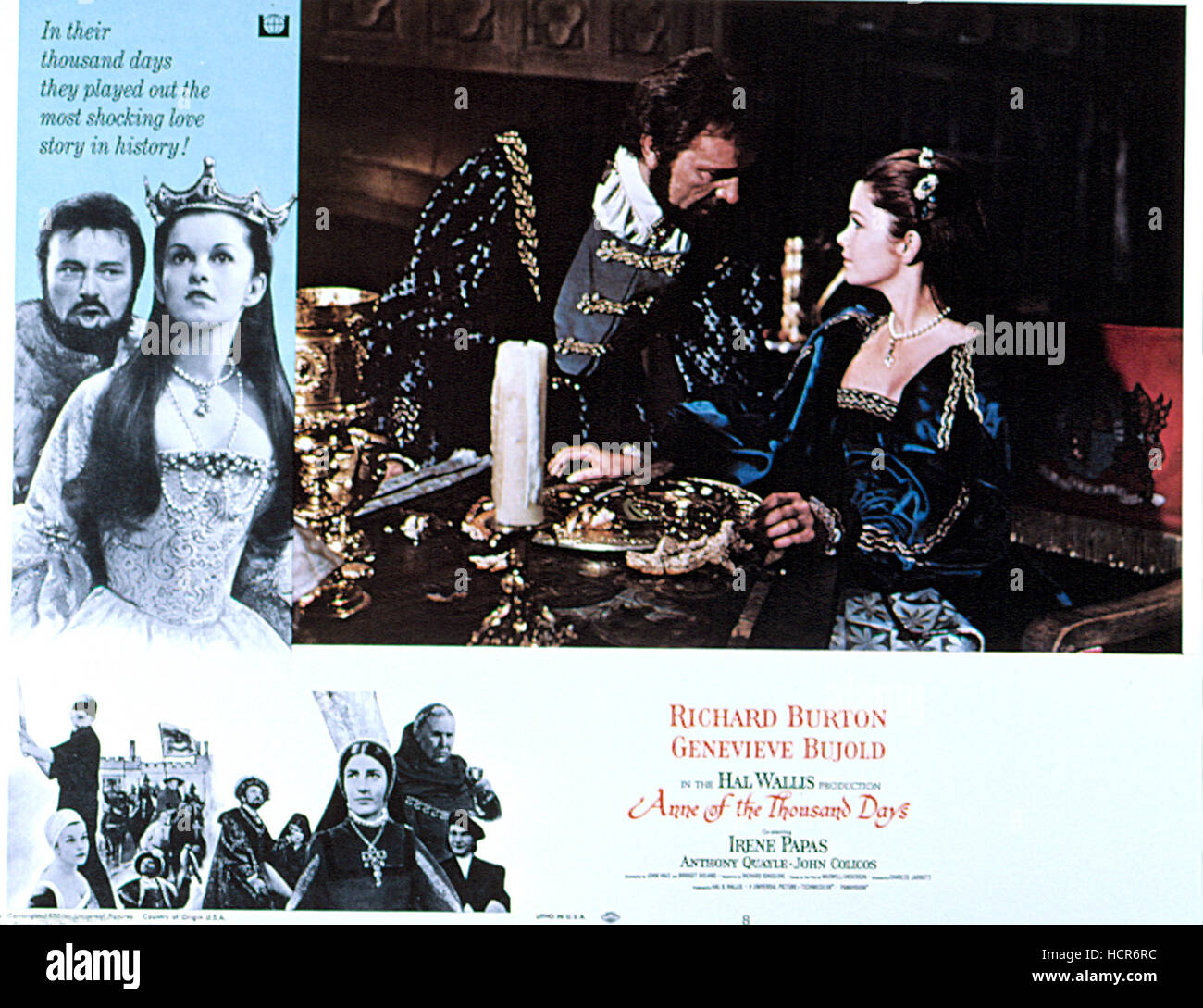 ANNE OF THE THOUSAND DAYS, Richard Burton, Genevieve B ujold, 1969 ...