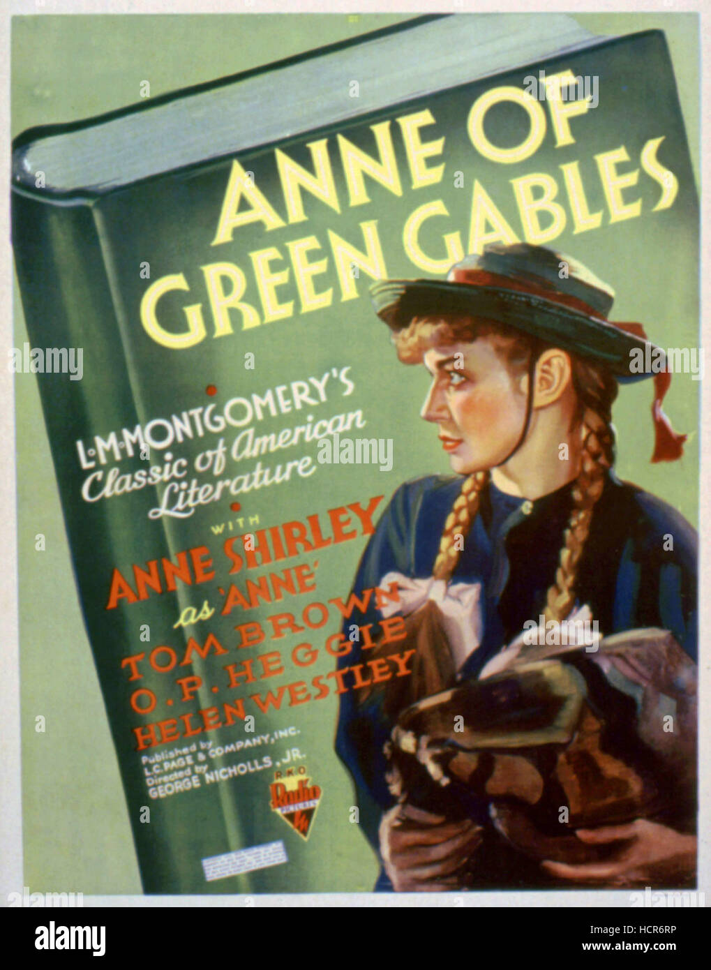 ANNE OF GREEN GABLES, Anne Shirley, 1934 Stock Photo - Alamy
