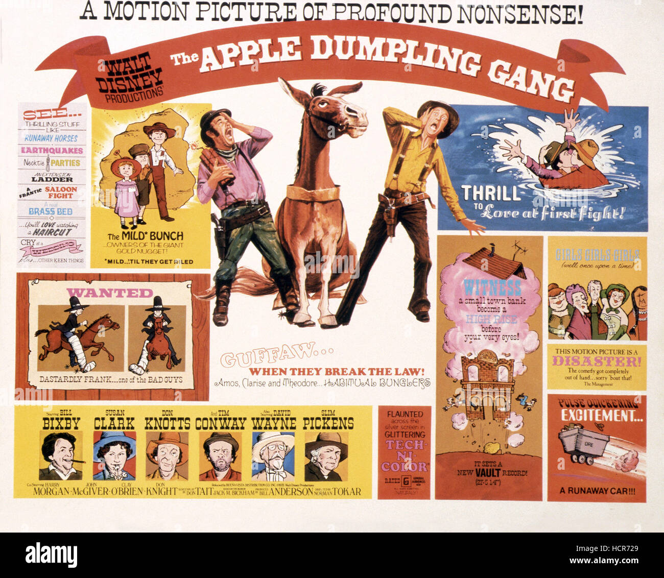 THE APPLE DUMPLING GANG, center form left: Tim Conway, Don Knotts, 1975 ...