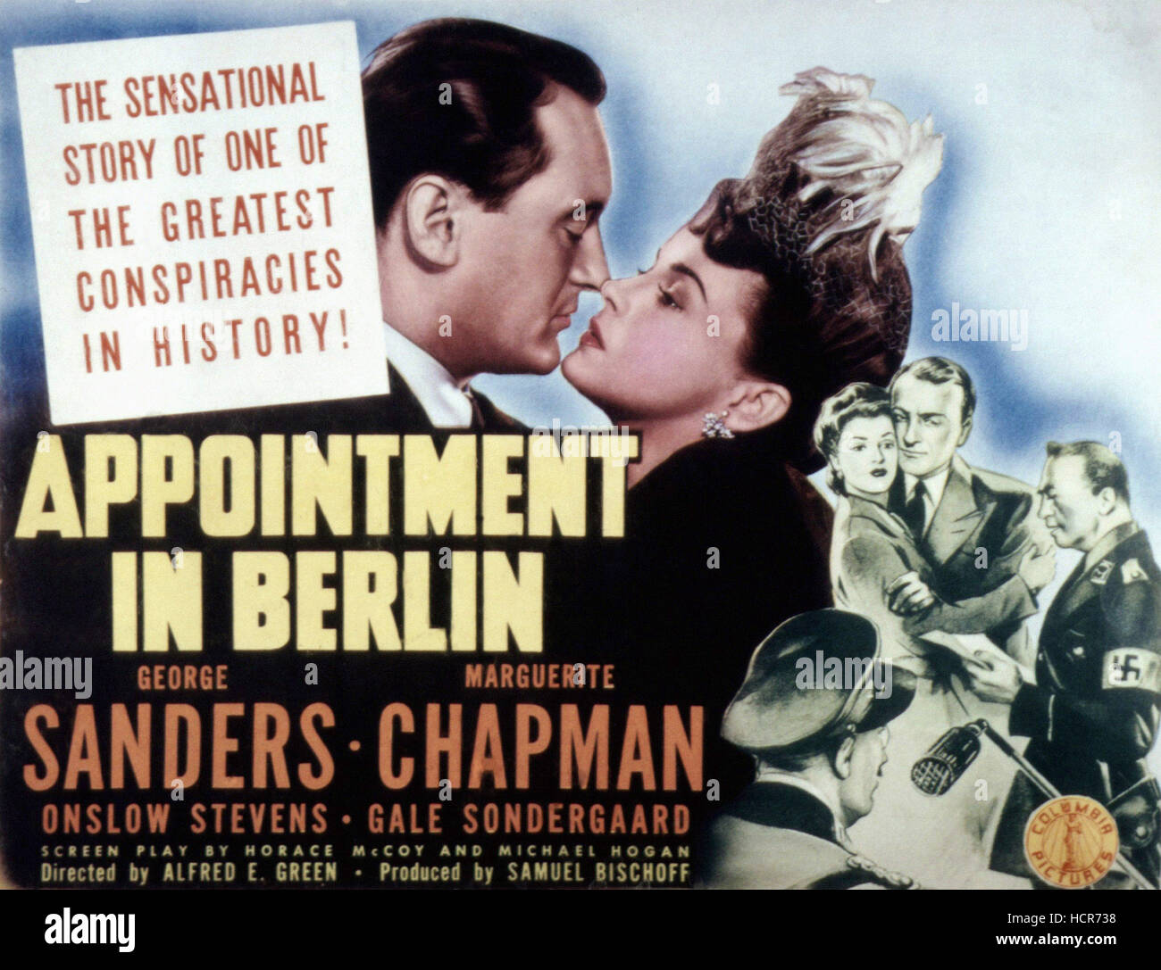 APPOINTMENT IN BERLIN, George Sanders, Marguerite Chapman, 1943 Stock ...