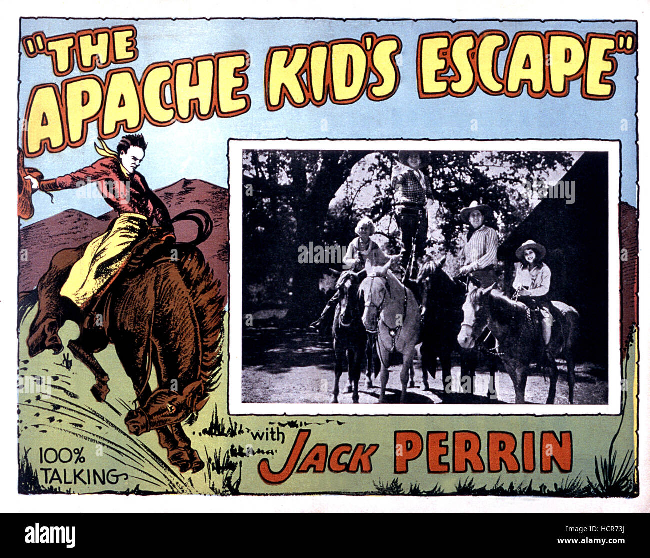 THE APACHE KID'S ESCAPE, from left: Josephine Hill, Jack Perrin ...