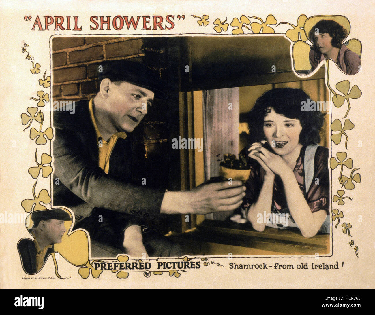 APRIL SHOWERS, from left: Kenneth Harlan, Colleen Moore, 1923 Stock ...