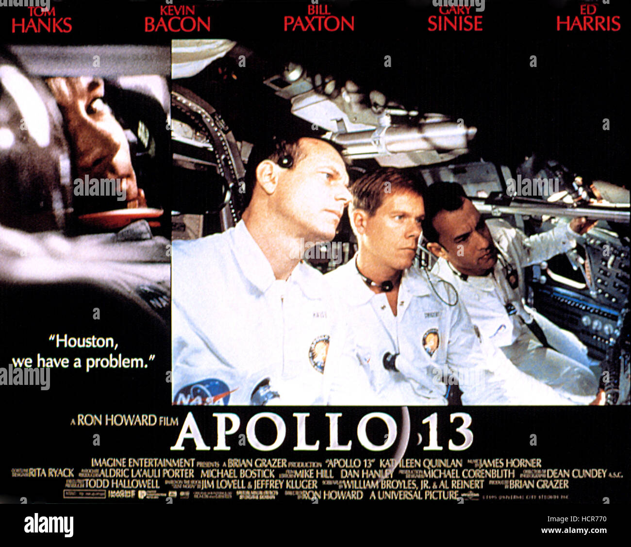 APOLLO 13: Bill Paxton, Kevin Bacon, Tom Hanks, 1995, (c) Universal ...