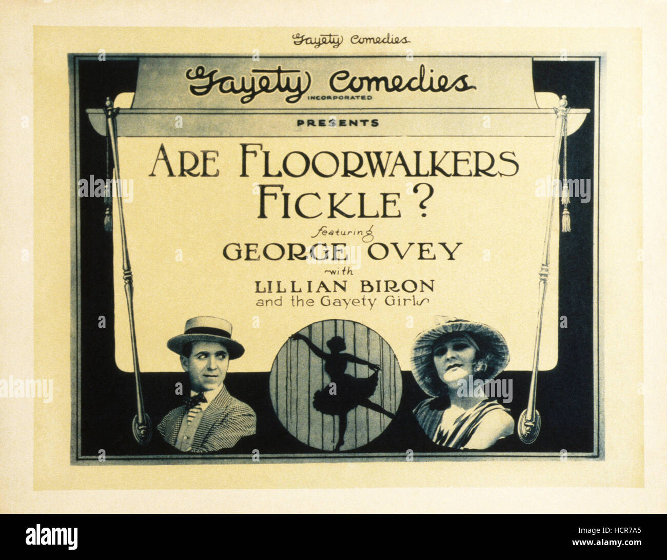 ARE FLOOR WALKERS FICKLE?, from left: George Ovey, Lillian Biron, 1919 ...