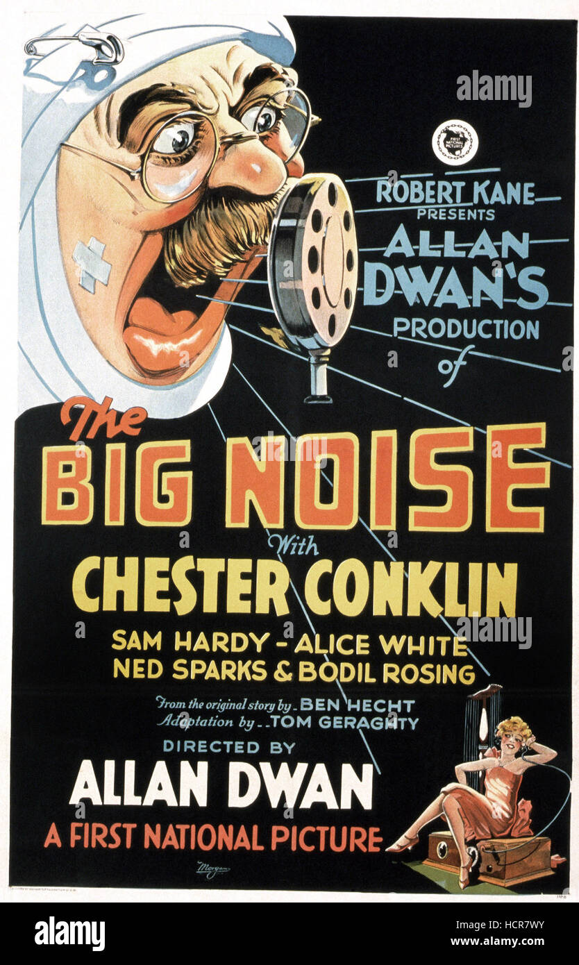 THE BIG NOISE, Chester Conklin (top), Alice White, 1928 Stock Photo - Alamy