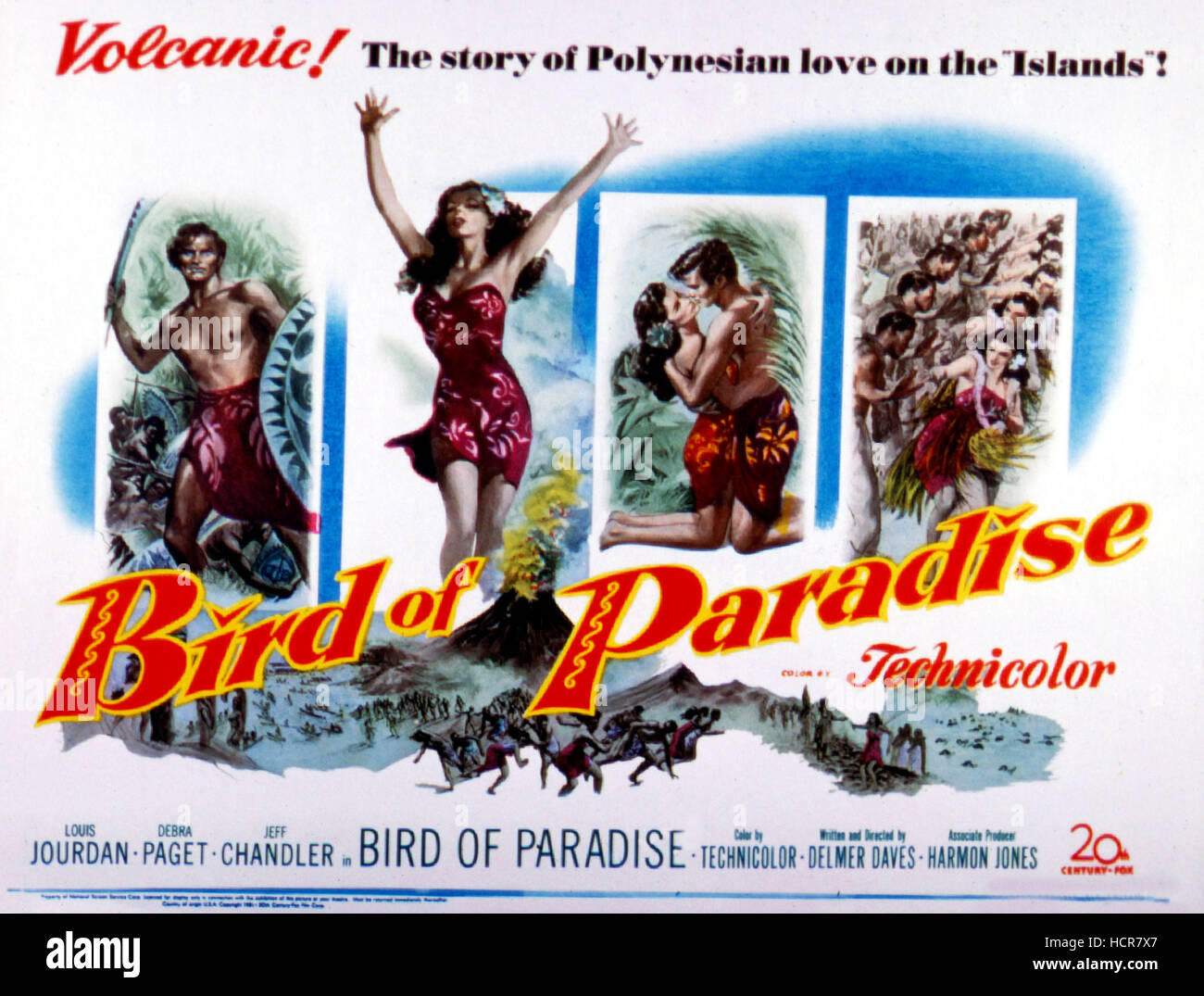 BIRD OF PARADISE, Louis Jourdan, Debra Paget, 1951, TM and copyright ...