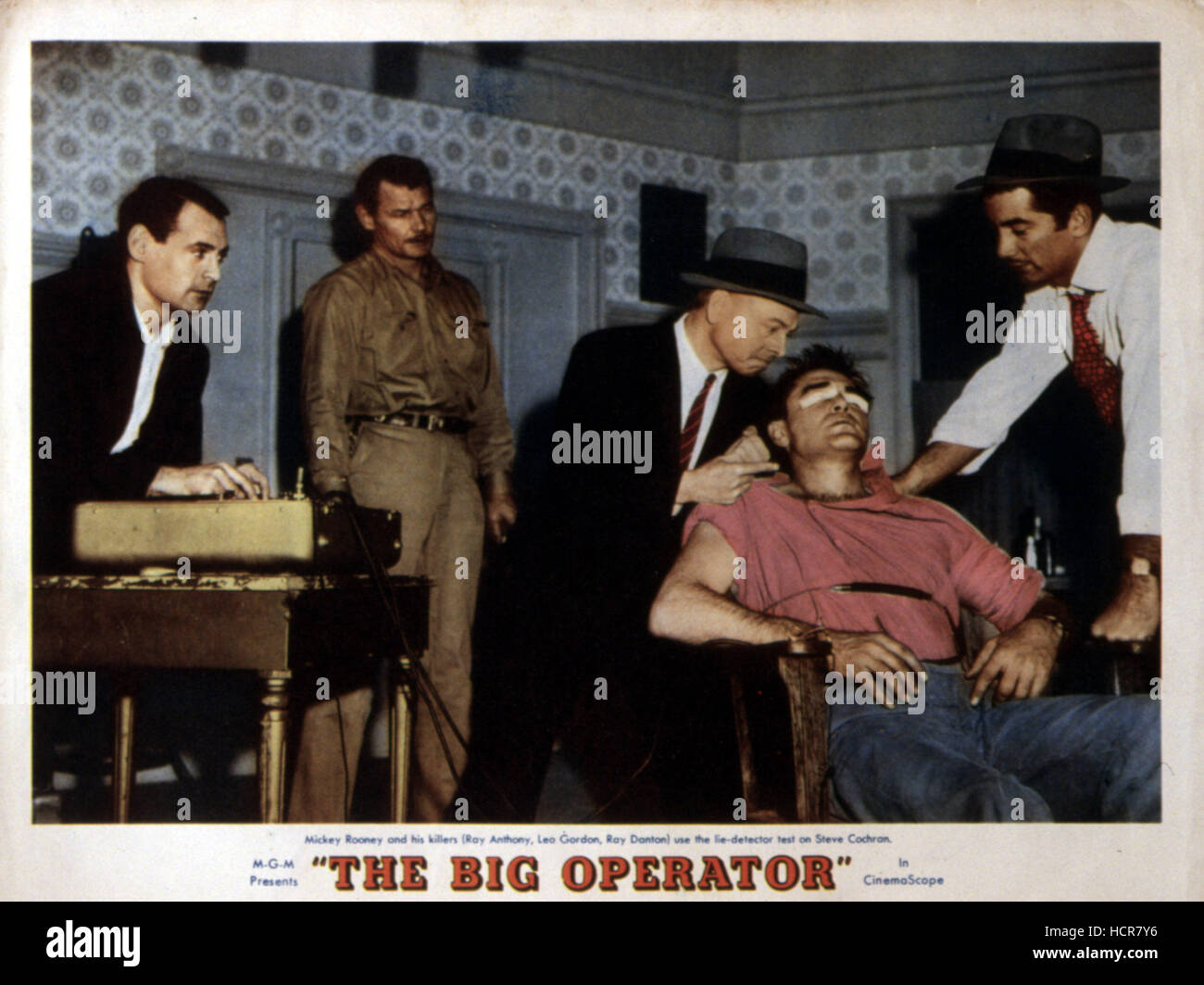 THE BIG OPERATOR, Ray Anthony, Leo Gordon, Mickey Rooney, Steve Cochran ...
