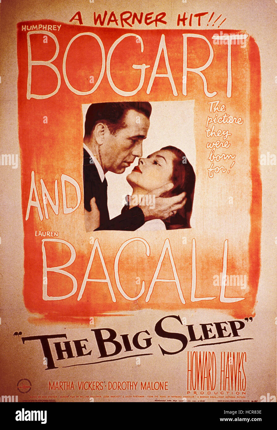 THE BIG SLEEP, Humphrey Bogart, Lauren Bacall, 1946 Stock Photo - Alamy