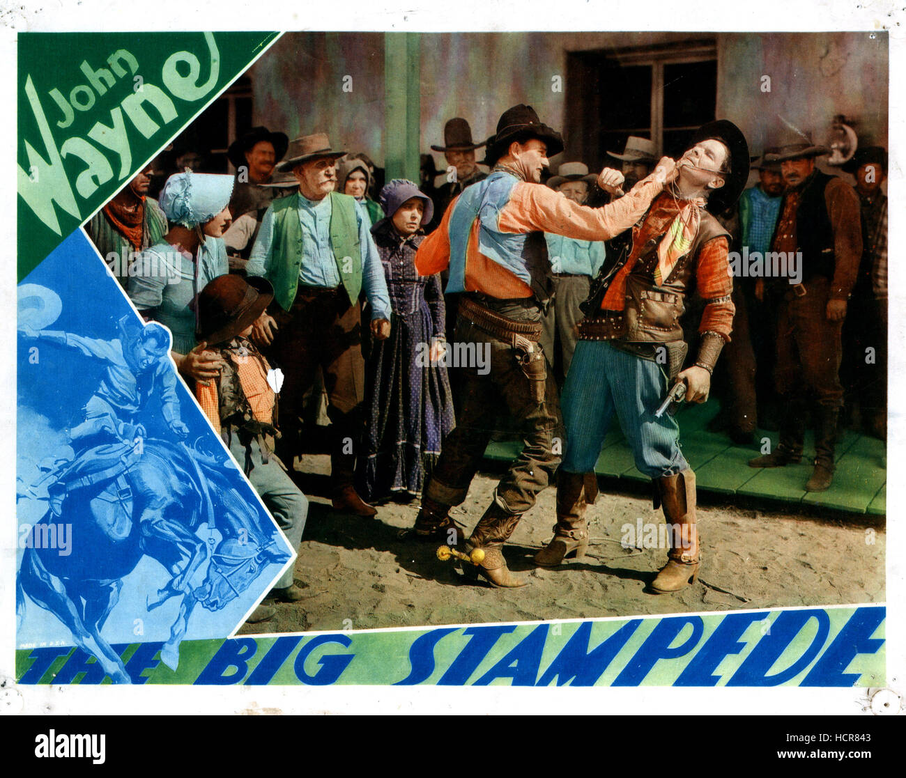 THE BIG STAMPEDE, John Wayne, (center), 1932 Stock Photo - Alamy