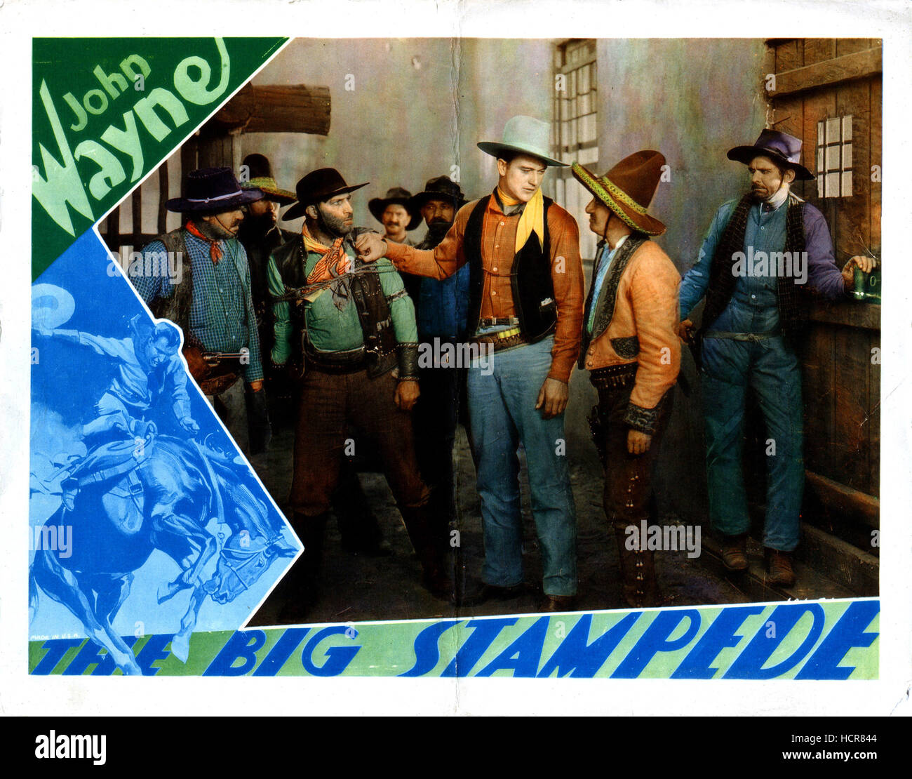 THE BIG STAMPEDE, John Wayne, (center), 1932 Stock Photo - Alamy