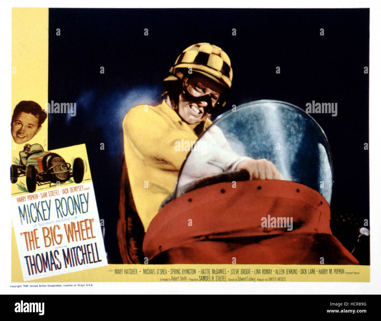 THE BIG WHEEL, US lobbycard, Mickey Rooney, 1949 Stock Photo - Alamy
