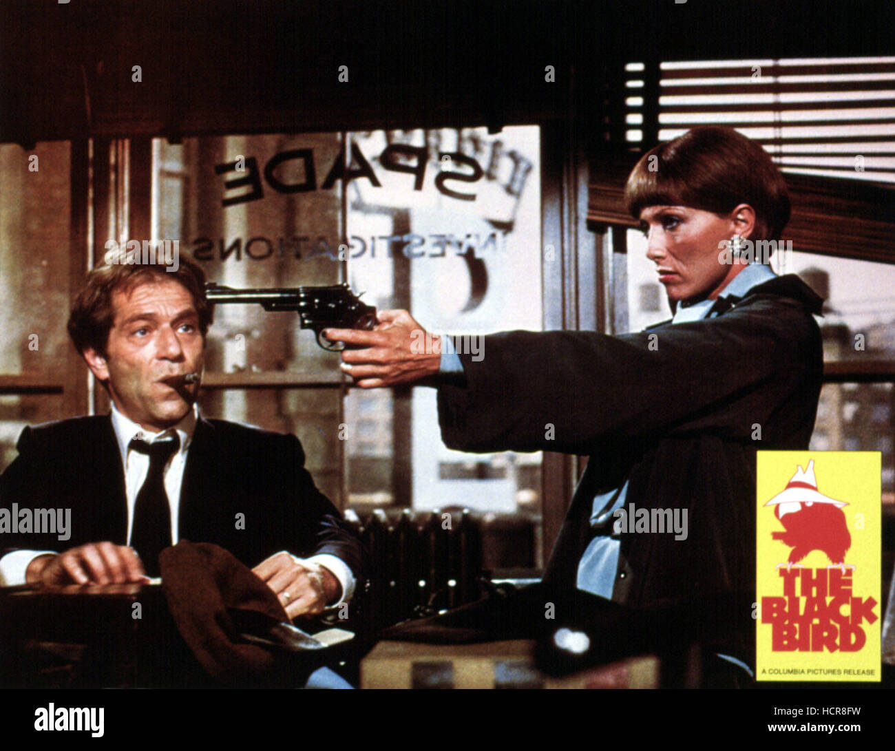 THE BLACK BIRD, George Segal, Stephane Audran, 1975 Stock Photo - Alamy