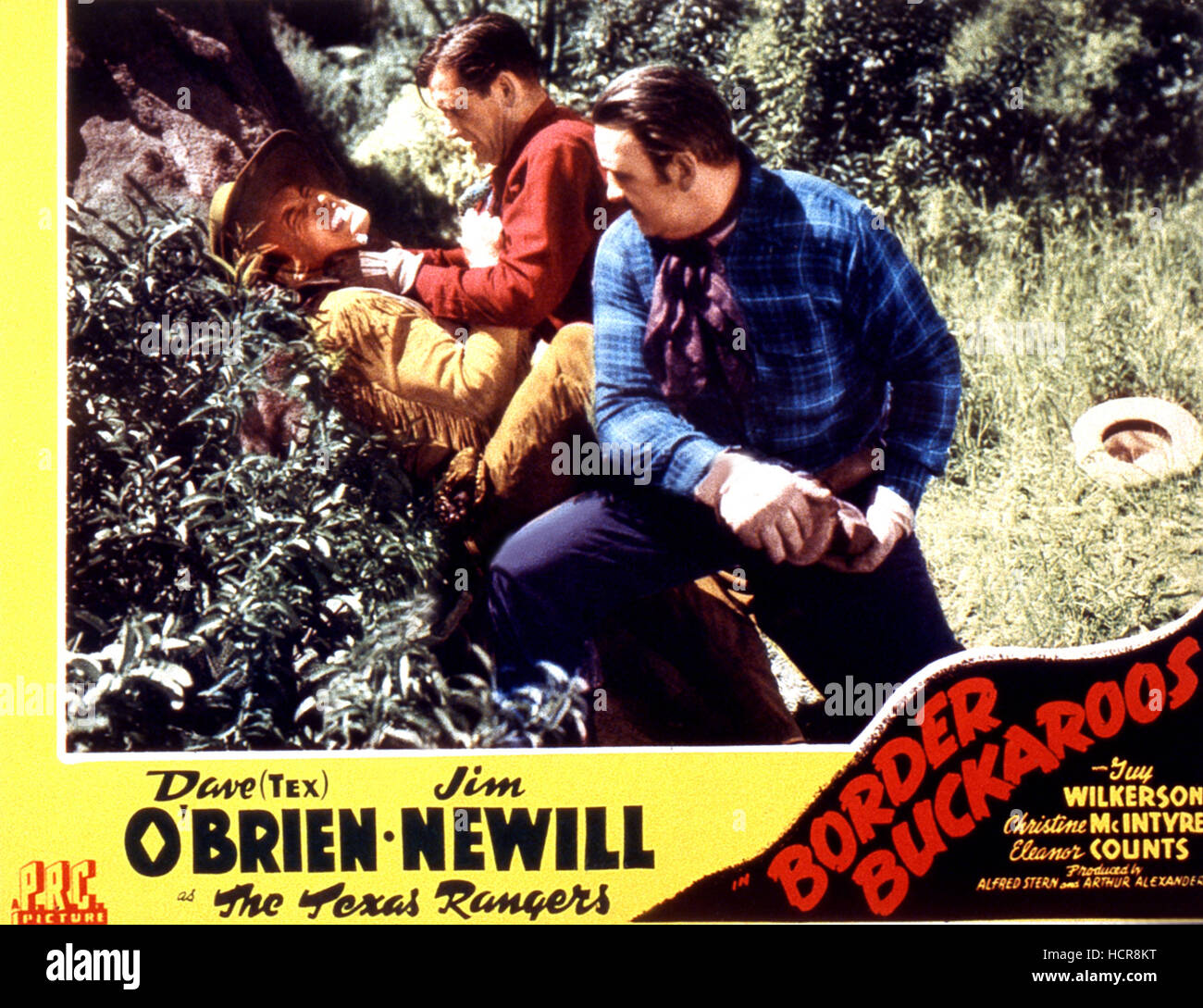 BORDER BUCKAROOS, from left: Dave O'Brien, Jack Ingram, Charles King ...