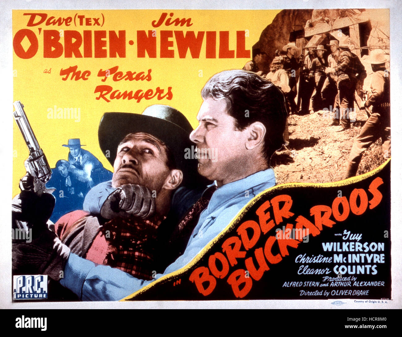 BORDER BUCKAROOS, front from left: Charles King, James Newill, 1943 ...