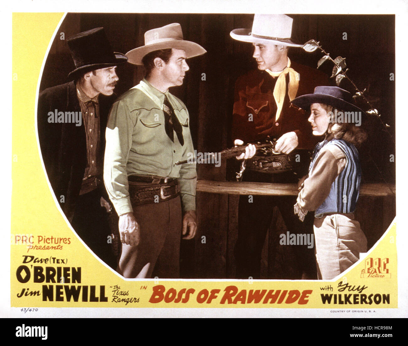 BOSS OF RAWHIDE, from left: Guy Wilkerson, James Newill, Dave O'Brien ...