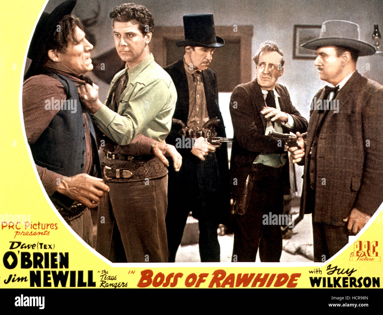 BOSS OF RAWHIDE, from left: Bob Kortman, James Newill, Guy Wilkerson ...