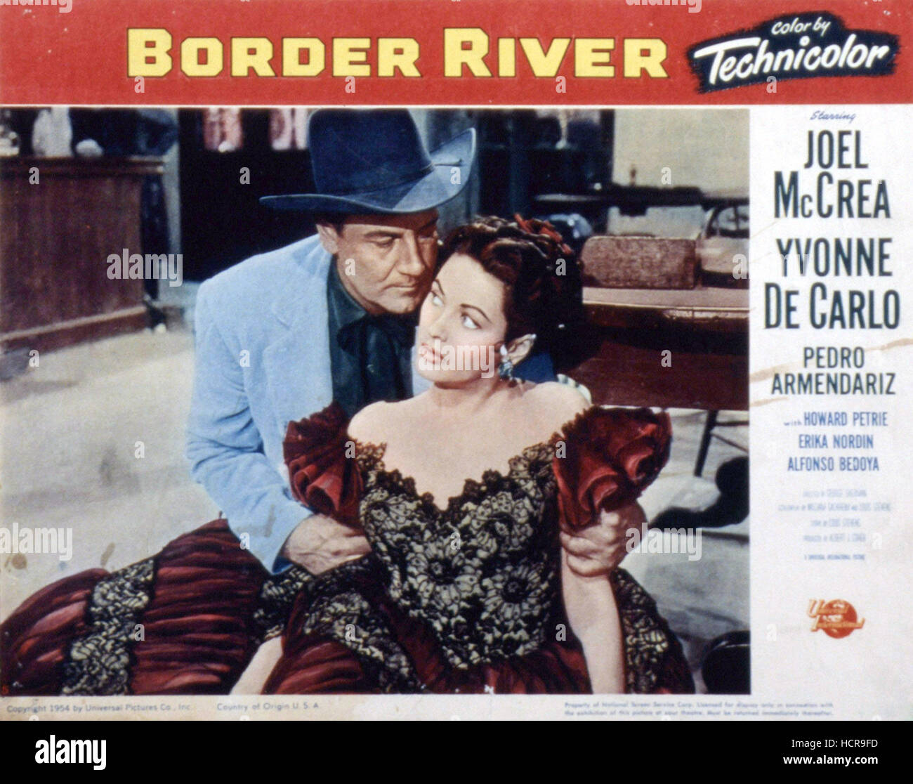 BORDER RIVER, Joel McCrea, Yvonne De Carlo, 1954 Stock Photo - Alamy