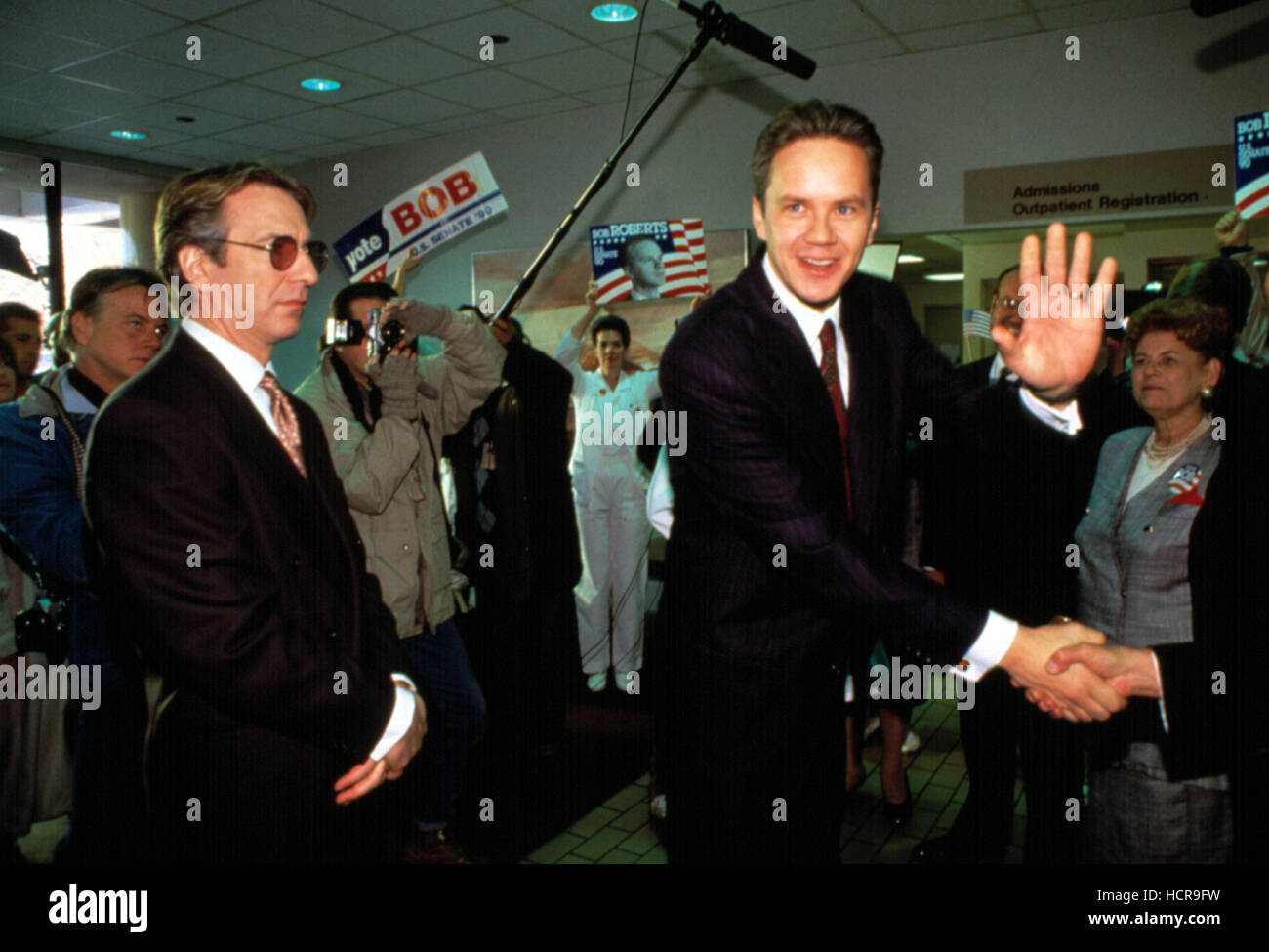 BOB ROBERTS, Alan Rickman, Tim Robbins, 1992 Stock Photo - Alamy