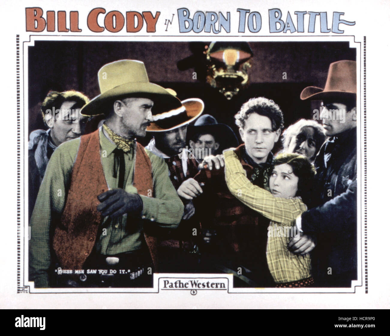 BORN TO BATTLE, Bill Cody, Barbara Luddy, 1927 Stock Photo - Alamy