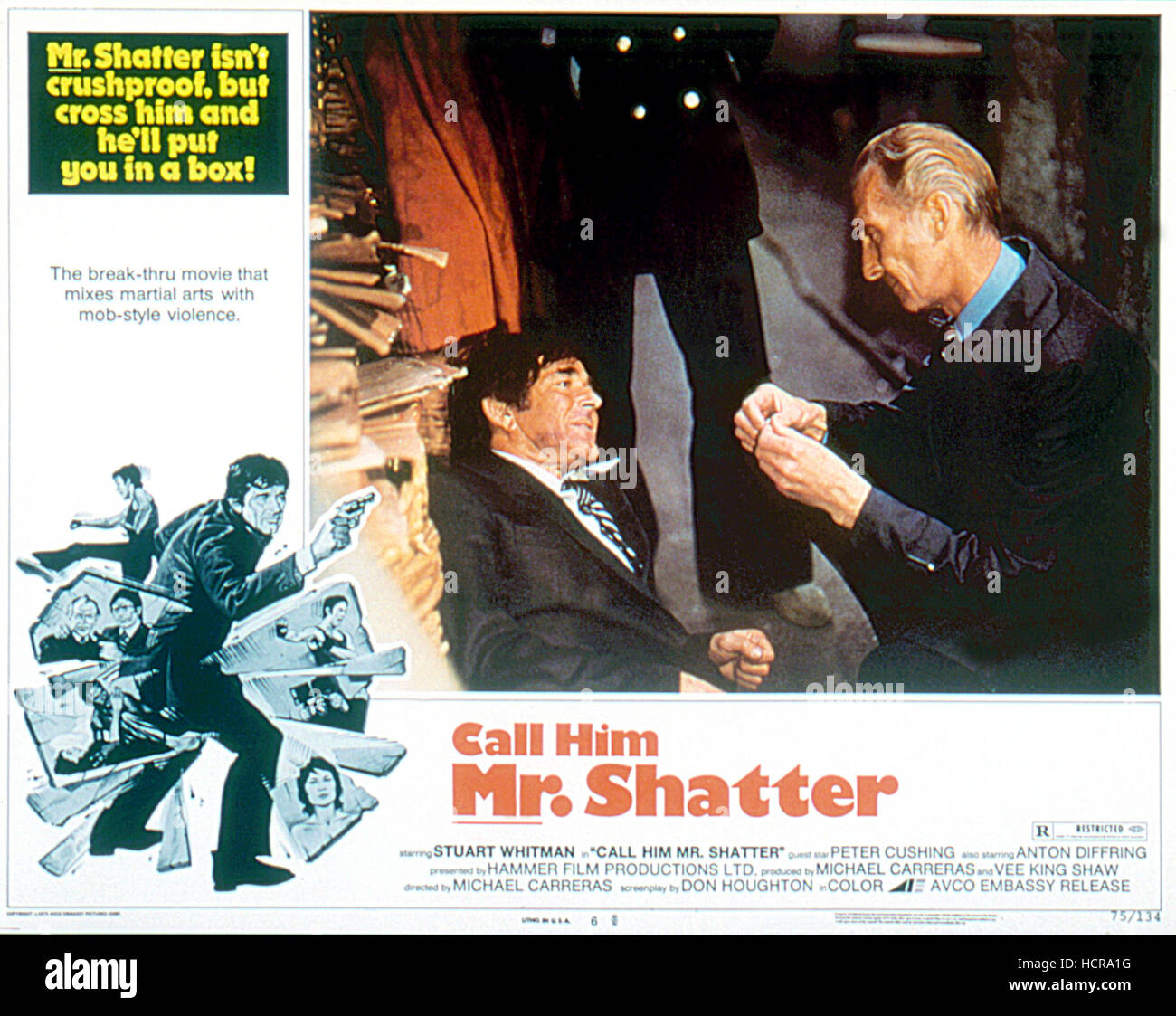 CALL HIM MR. SHATTER (aka SHATTER), Stuart Whitman, Peter Cushing, 1974 ...