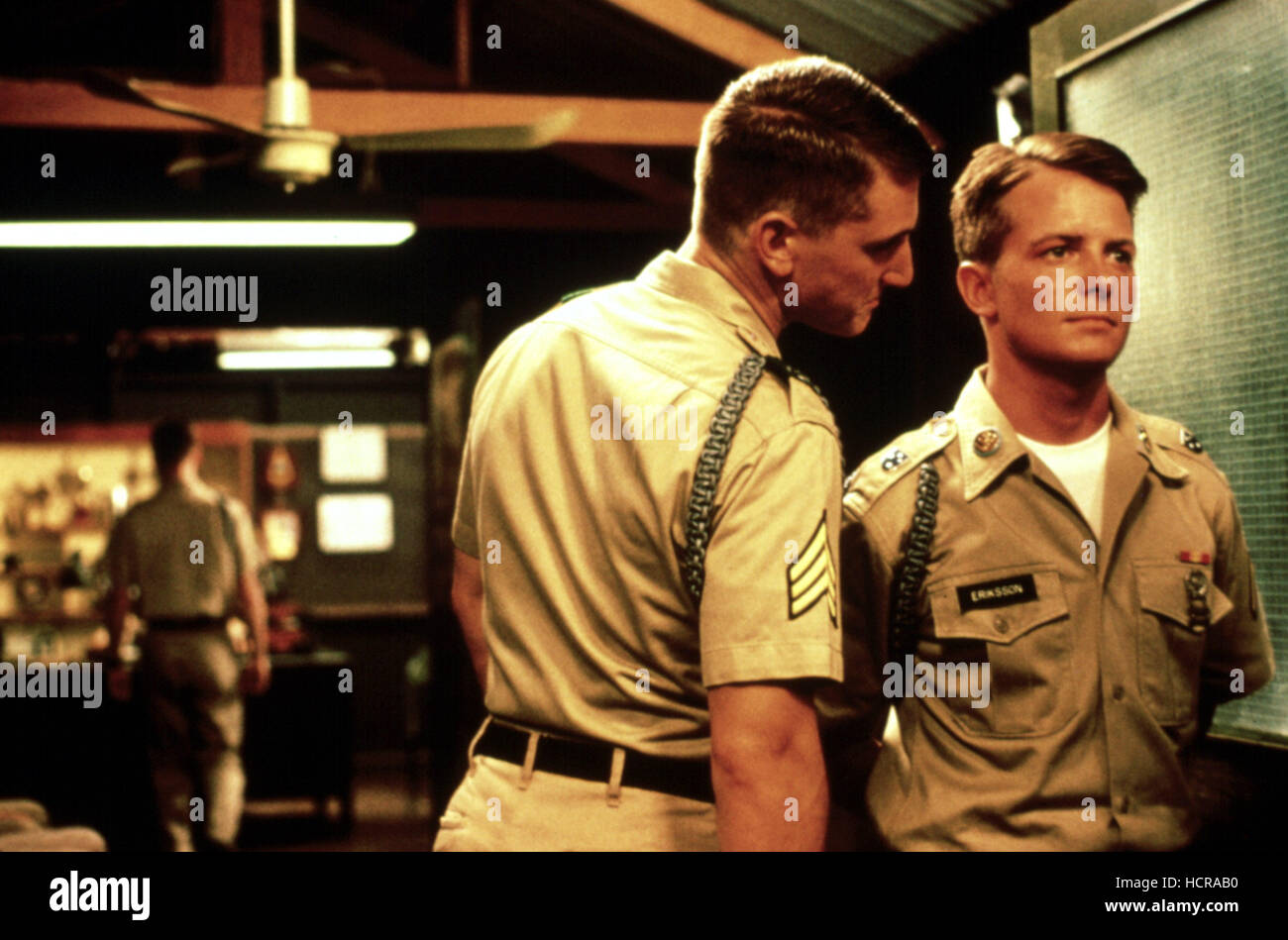 CASUALTIES OF WAR, Sean Penn, Michael J. Fox, 1989, staring in anger ...
