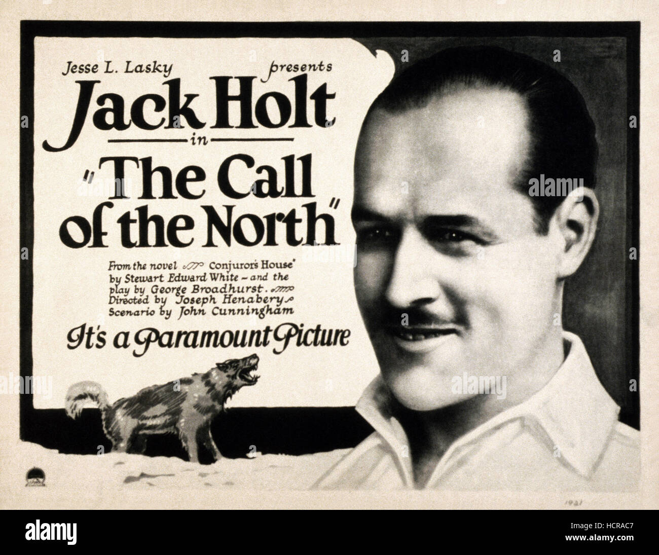 THE CALL OF THE NORTH, Jack Holt, 1921 Stock Photo - Alamy