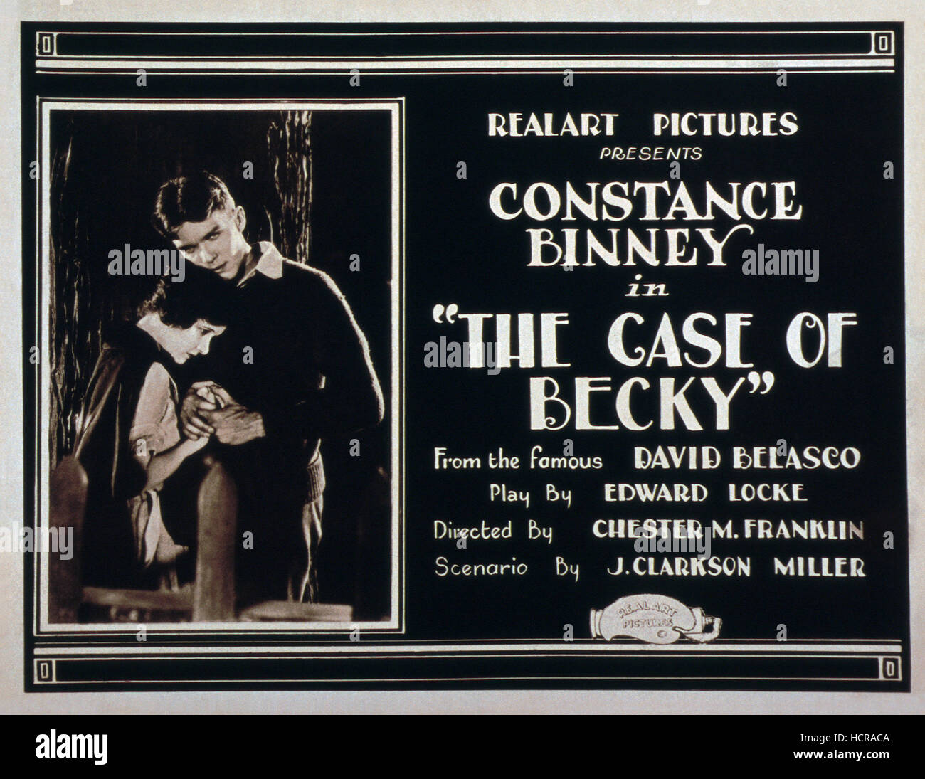 THE CASE OF BECKY, from left: Constance Binney, Glenn Hunter, 1921 ...