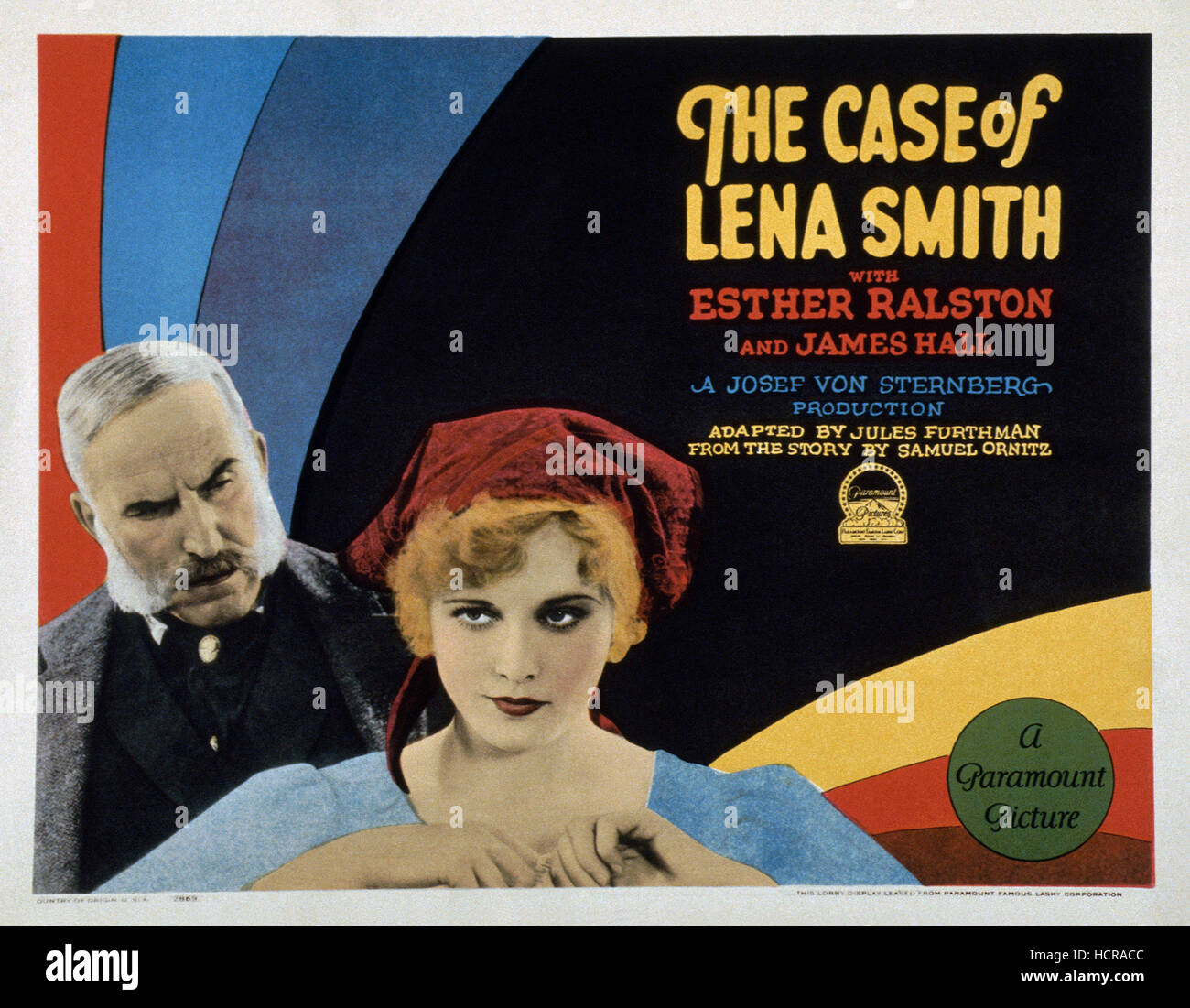 THE CASE OF LENA SMITH, from left: Gustav von Seyffertitz, Esther Ralston, 1929 Stock Photo - Alamy