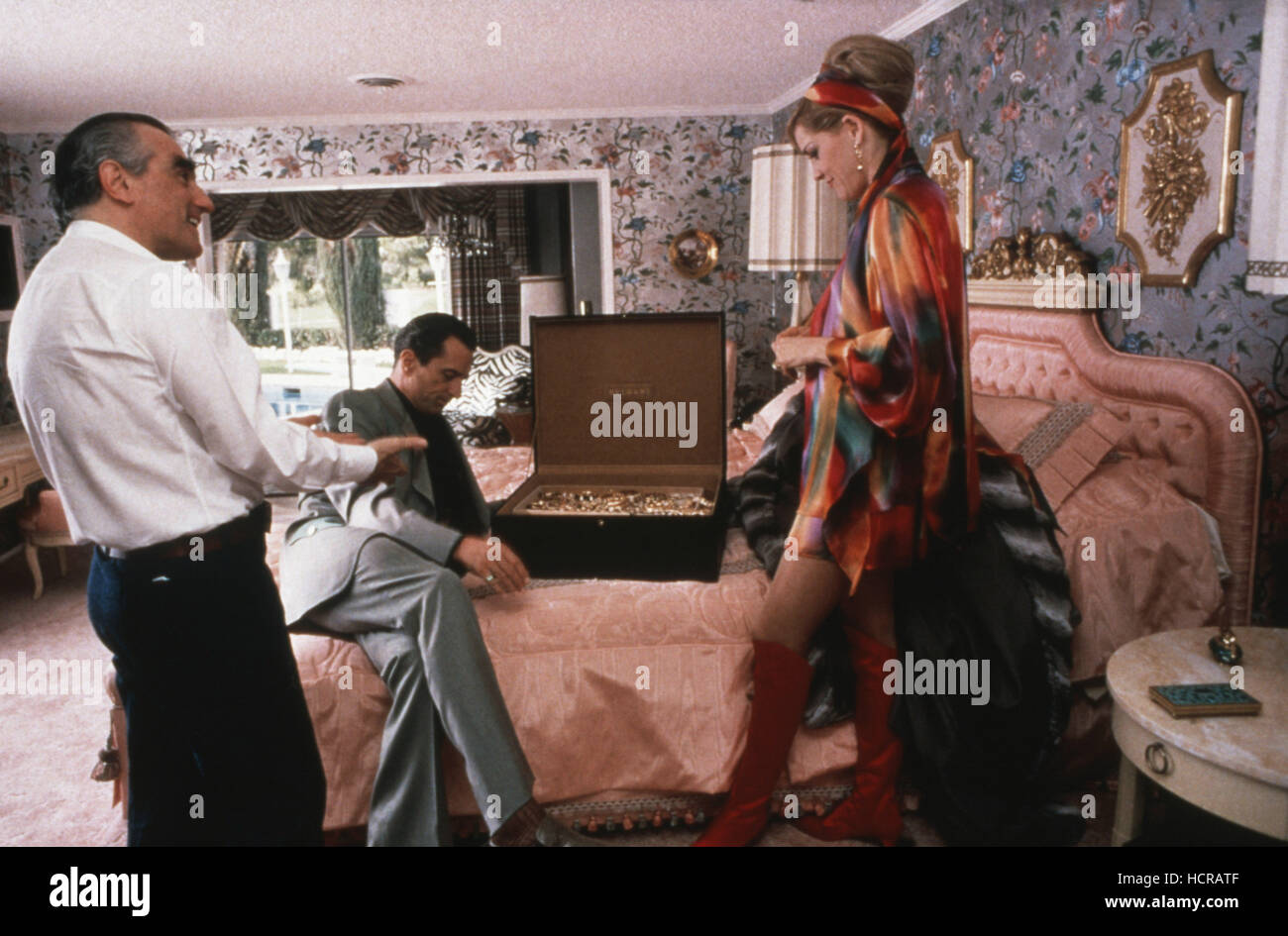 CASINO, director Martin Scorsese, Robert De Niro, Sharon Stone on set ...