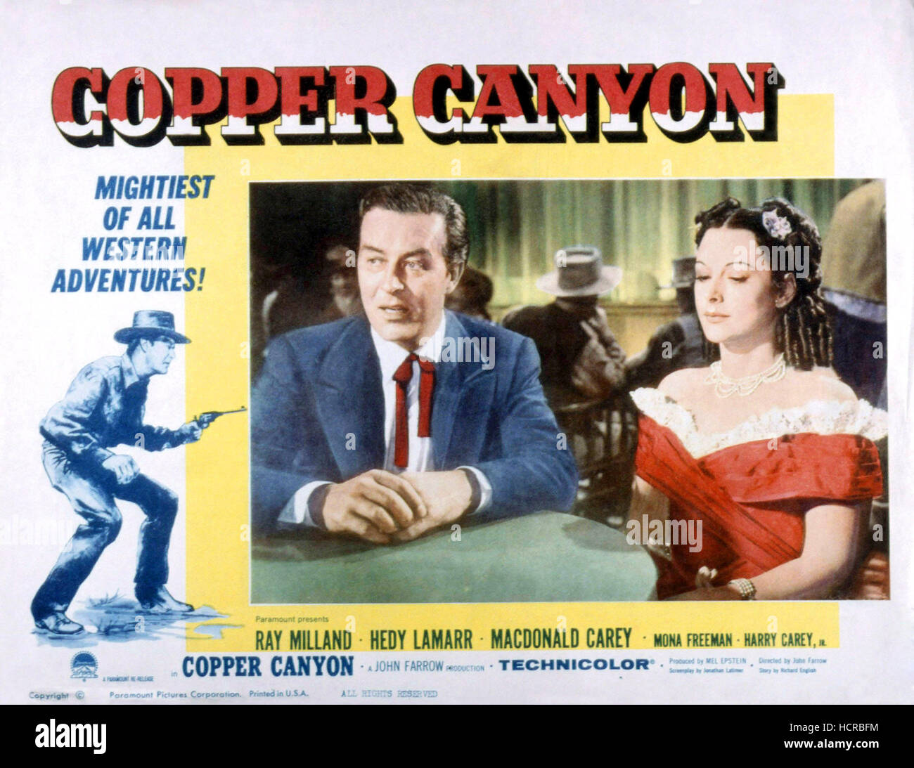 COPPER CANYON, Ray Milland, Hedy Lamarr, 1950 Stock Photo - Alamy