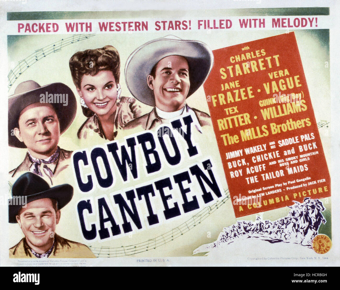 COWBOY CANTEEN, US poster, from left: Guinn 'Big Boy' Williams (bottom ...