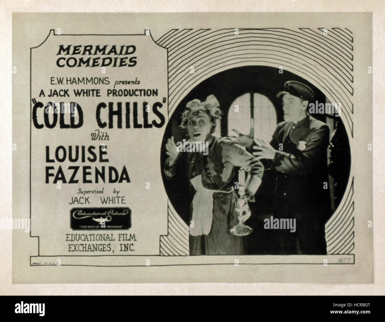 COLD CHILLS, from left: Louise Fazenda, Lige Conley, 1923 Stock Photo ...