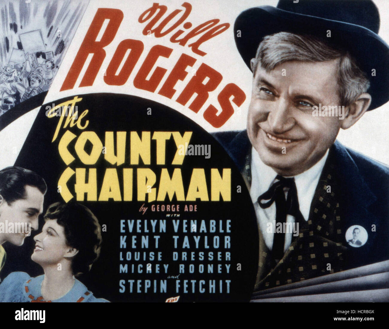 THE COUNTY CHAIRMAN, Will Rogers, Kent Taylor, Evelyn Venable, 1935, TM ...