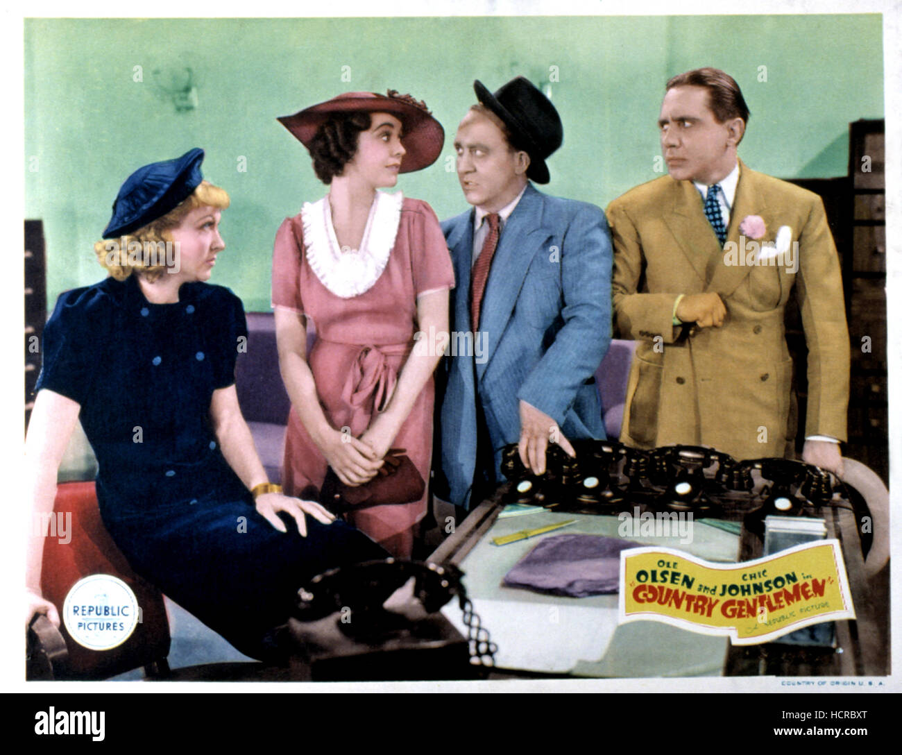 COUNTRY GENTLEMEN, Joyce Compton, Lila Lee, Chic Johnson, Ole Olsen ...