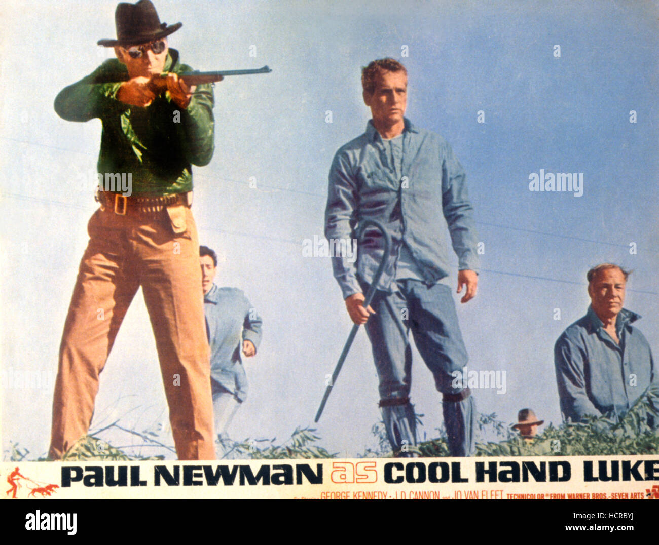COOL HAND LUKE, Morgan Woodward, Paul Newman, George Kennedy, 1967 ...