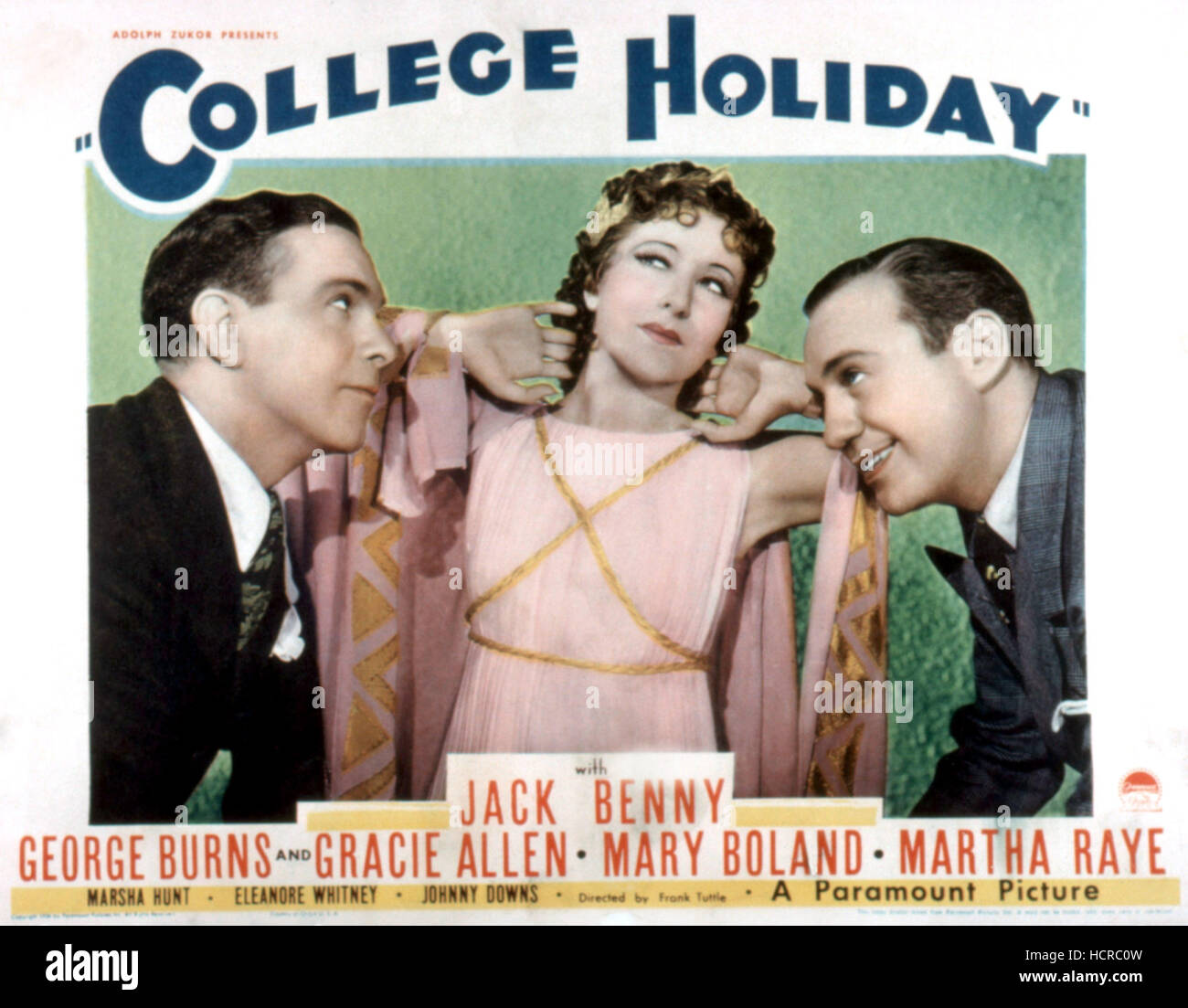 COLLEGE HOLIDAY, George Burns, Gracie Allen, Jack Benny, 1936 Stock ...