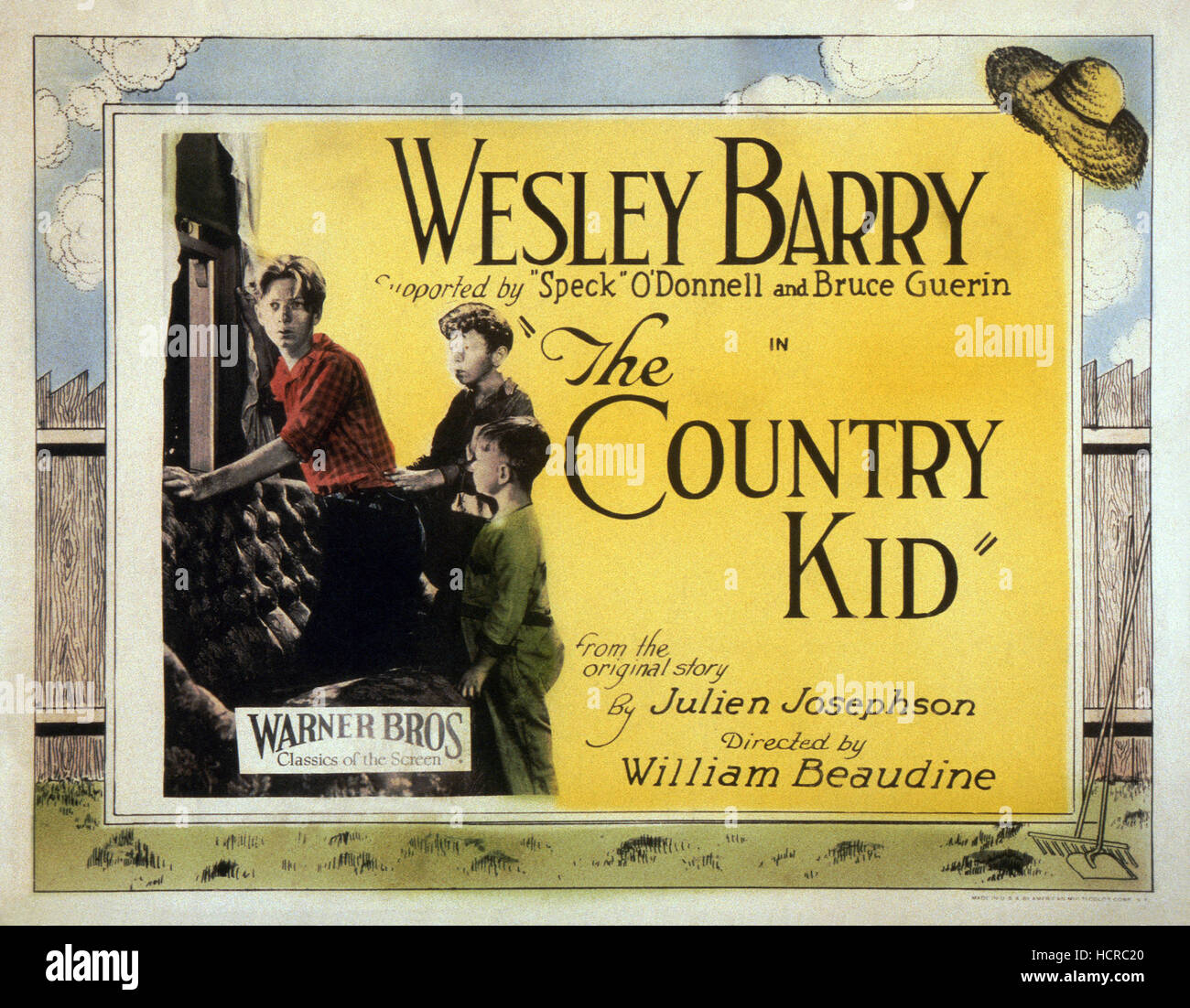 THE COUNTRY KID, from left: Wesley Barry, Spec O'Donnell, Bruce Guerin, 1923 Stock Photo - Alamy