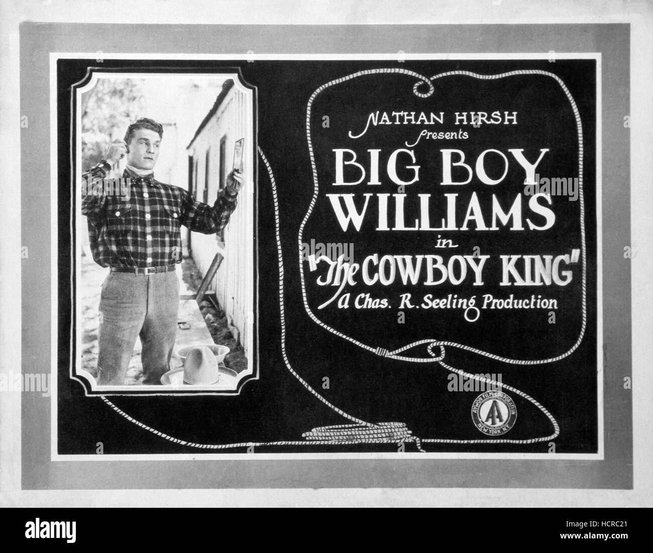 THE COWBOY KING, Guinn 'Big Boy' Williams, 1922 Stock Photo - Alamy