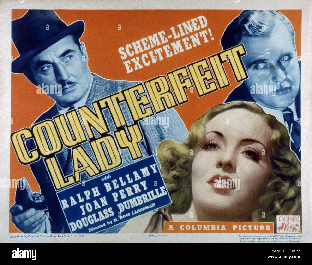 COUNTERFEIT LADY, from left: Douglass Dumbrille, Joan Perry, Ralph ...