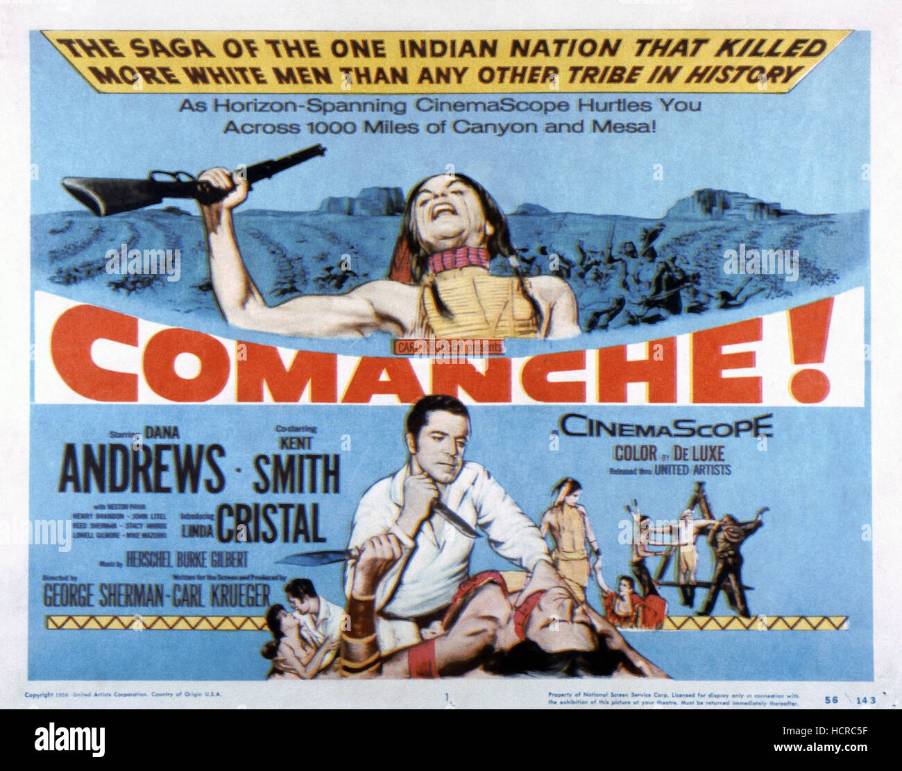 Dana andrews comanche 1956 hi-res stock photography and images - Alamy